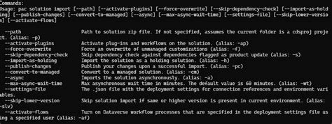 Solution Import Activate Plugins Param · Microsoft Powerplatform