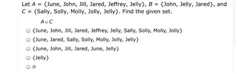 Solved List The Elements Of The Set Enter Your Answers As Chegg