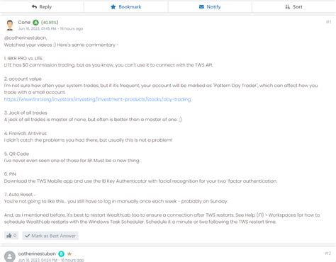 My Experience With Wl8 Ib Tws Wealthlab