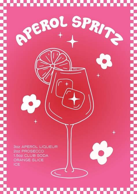 Retro Cocktail Art Poster