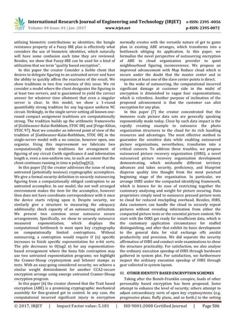 A Survey On Identity Based Encryption In Cloud Computing Pdf