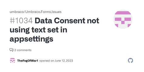 data consent not using text set in appsettings · issue 1034 · umbraco