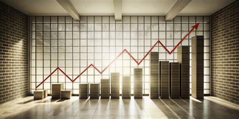 Premium Photo Visualizing Trends Ascending And Descending Diagrams