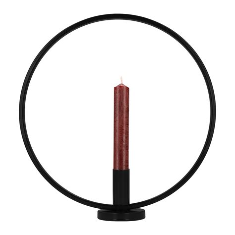 Kandelaar Rond Zwart Quvio Homeliving Nl