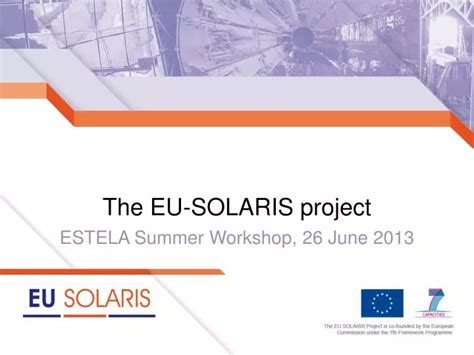 ppt the eu solaris project powerpoint presentation free download
