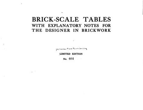 Brick Scale Tables By Hydraulic Press Brick Co St Louis Open Library