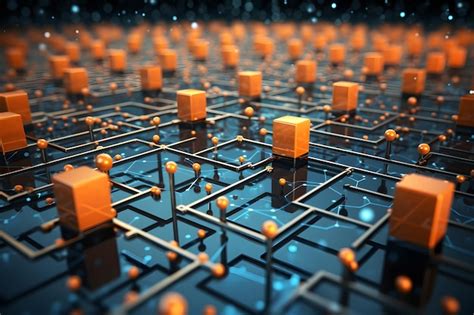 Premium Photo Abstract Tech Background Of Cyber Big Data Flow Visualize Like A Connected