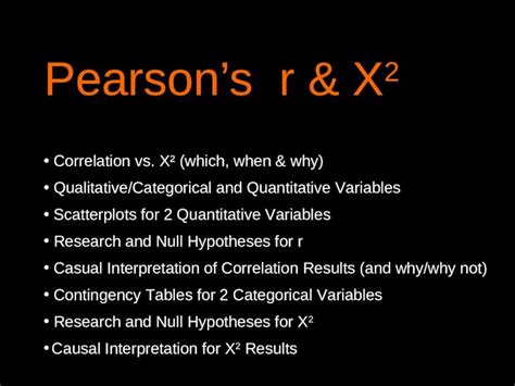 Ppt Pearsons R And X 2 Correlation Vs X² Which When And Why Qualitativecategorical And
