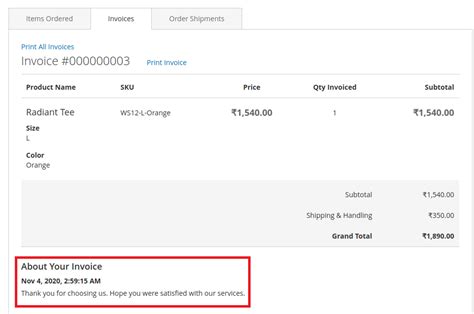 know the process to configure invoice comments in magento 2 episode 3