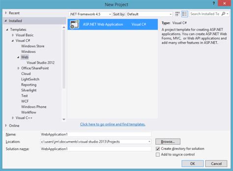 Nuevos Proyectos Unificados De Aplicaciones Aspnet En Visual Studio