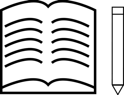 Notebook And Pencil Icon Vector Illustration Vector Art At Vecteezy