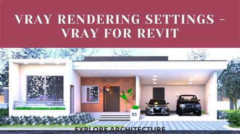 Two Cars Parked In Front Of A House With The Words Vray Rendering
