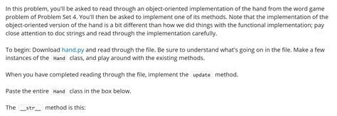 Solved In This Problem You Ll Be Asked To Read Through An Chegg Com
