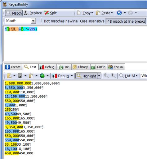 Regex Regular Expression Challenge To Match Same Numbers Separately