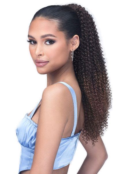 Water Wave 20 Synthetic Drawstring Ponytail Hair Piece Laude Hair