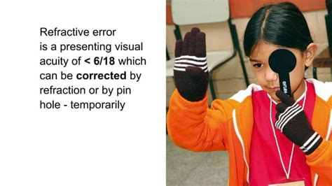 Global Blindness Understanding Refractive Error Ppt