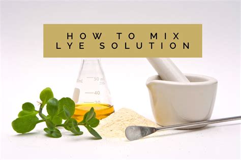 Soaplab Malaysia How To Make Lye Solution For Cold Process Soap