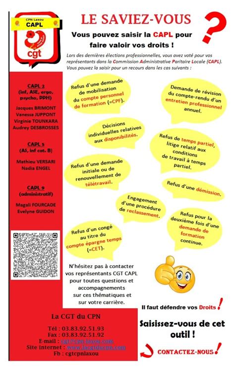 Saisir Les Capl Cgt Du Cpn