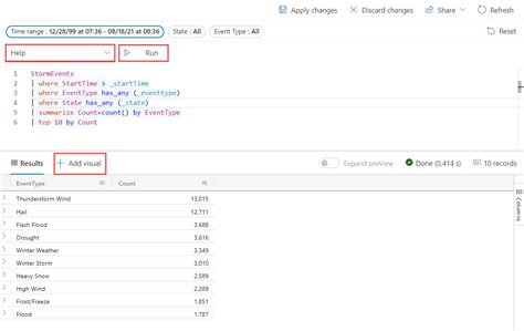 使用 Azure 數據總管儀錶板將數據可視化 Azure Data Explorer Microsoft Learn