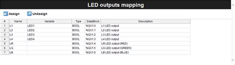 Arduino PLC IDE Opta Client Status LED Table