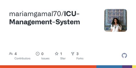 github mariamgamal70 icu management system