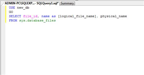 Soumyas Database Blog Steps To Rename Physical Database Files In Sql