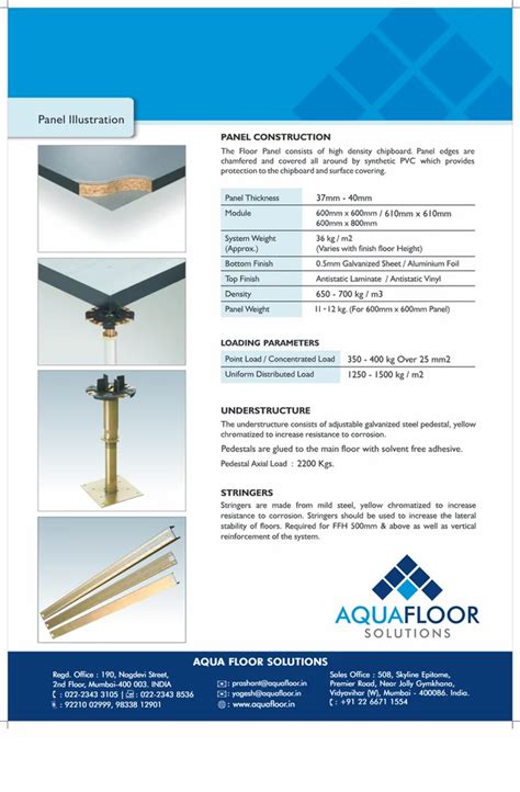 Access Floor System Wood Core Type At Rs 450sq Ft In Mumbai Id