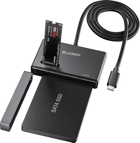 Suidek M 2 Nvme Ssd Enclosure Adapter Type C 10gbps To M 2 And Sata Hard Drive
