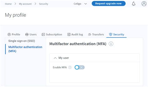 set up multifactor authentication mfa for your account celigo help