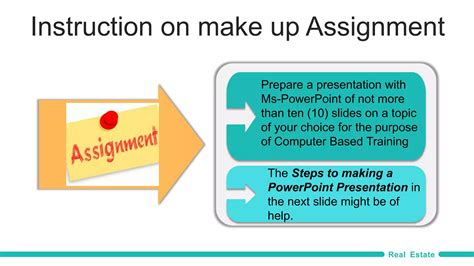 Computer Based Training Make Up Assignment PPTX