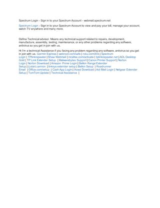 Spectrumlogin DOCX Internet Computing