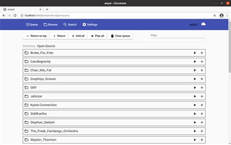 Ampd Web Based MPD Client Page 2 Of 3 LinuxLinks