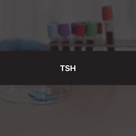 TSH Blood Work Test Wittmer Rejuvenation Clinic