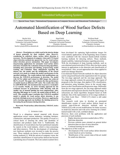 Pdf Automated Identification Of Wood Surface Defects Based On Deep