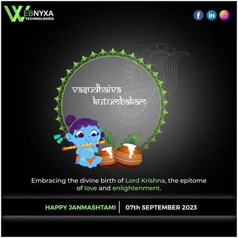 Webnyxa Technologies Pvt Ltd On Linkedin Janmashtami Lordkrishna Festivalofjoy