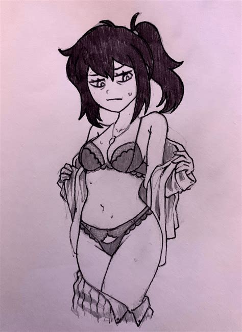 Rule 34 1girls Black And White Black Hair Female Female Only Lingerie Looking Away Mature