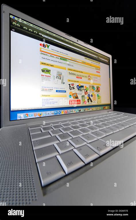 Laptop Pc Ebay Stock Photo Alamy