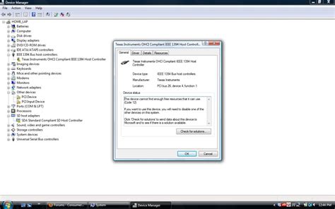 Ohci Ieee 1394 Controller Resource Issue Interface Forum Interface