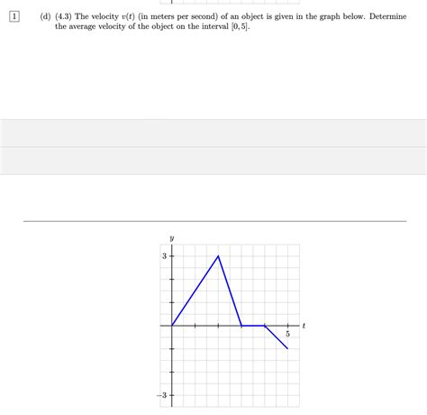 Solved D 4 3 ﻿the Velocity V T In Meters Per Second