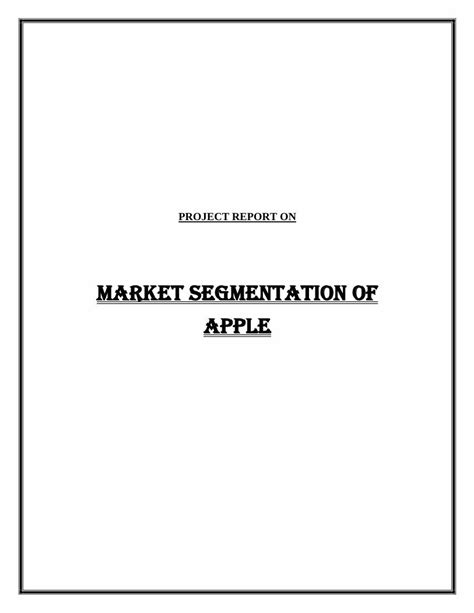 Pdf Market Segmentation Of Applefor Example Coca Cola Identified Through Market Research That