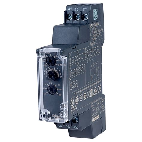 Schneider Re17rmmw 1s To 100h 10 Ranges 1co Analogue Timer Relay