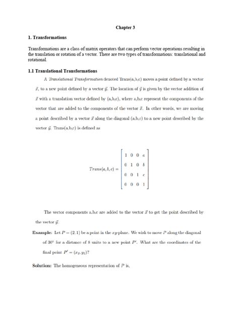 Robotics Chapter 3 Robot Kinematics Pdf