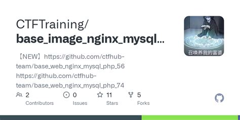 base image nginx mysql php 56 dockerfile at master · ctftraining base