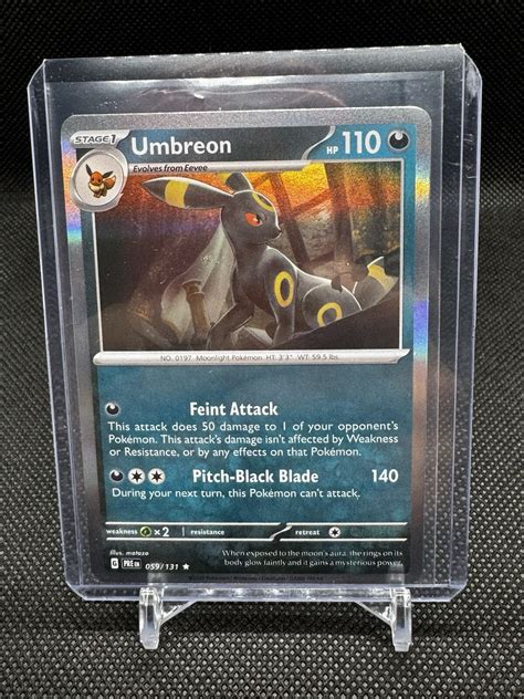 Umbreon Holo 059131 Prismatic Evolutions English Pokemon Card Ebay