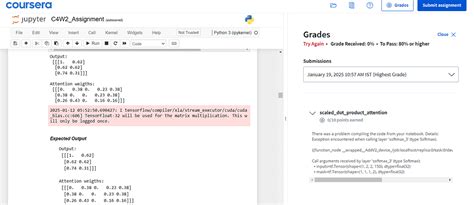 C4w2 Programming Assignment Grading Error Nlp With Attention Models