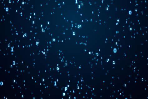 Premium Photo Binary Coding Numbers Scatting On Dark Background 3d