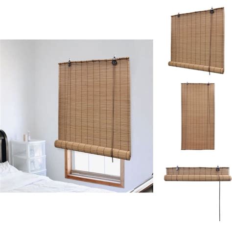 Rullgardiner And Persienner Living Rullgardin Bambu 150x160 Cm Brun Cdon