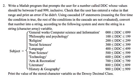 Solved 2 Write A Matlab Program That Prompts The User For A