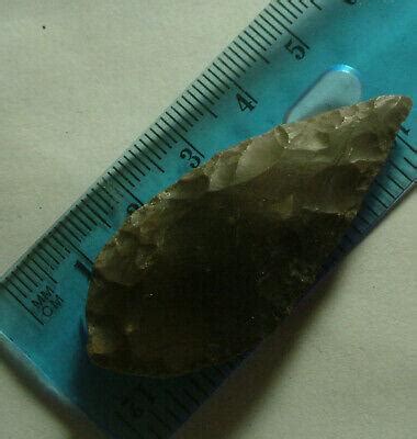 Rare Genuine Ancient Neolithic Stone Age Flint Arrowhead Spear Blade