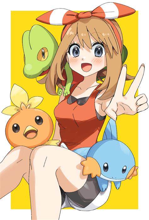 May Torchic Mudkip And Treecko Pokemon And 2 More Drawn By Yuihico Danbooru